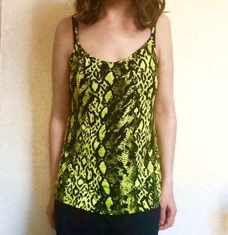 Why I think this £5 Lime Green, Snake Print Vest Will Suit Every Body ...